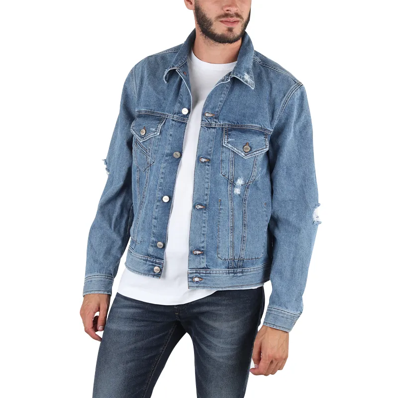 Diesel D Robyn Mens Denim Jeans Jacket Cotton Blue - Top Brand Outlet UK